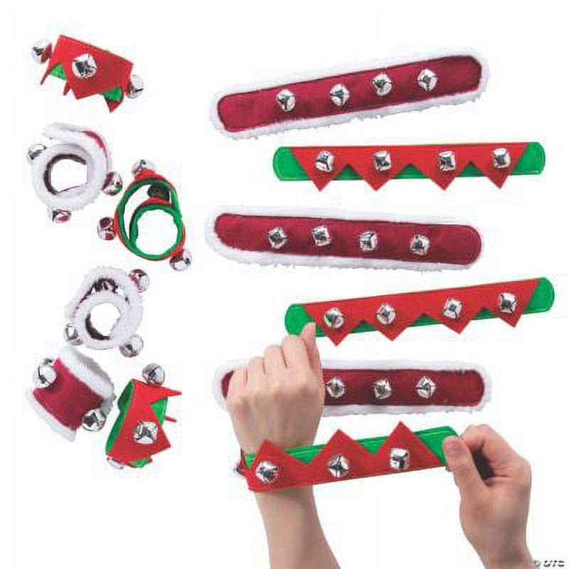 Christmas Slap Bracelet with Jingle Bells, Christmas, Jewelry, 12 ...