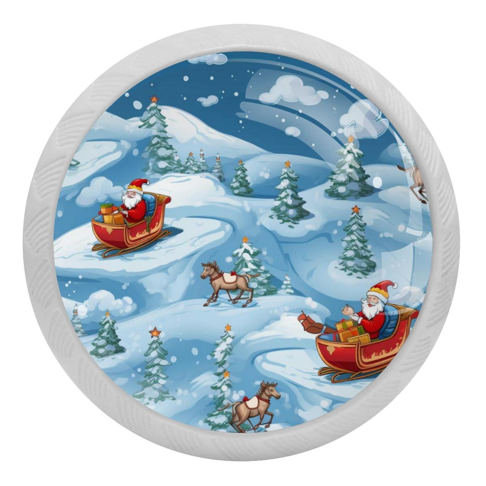 Christmas Sleigh Glow-in-the-Dark Cabinet Knobs: Fluorescent Drawer ...