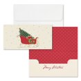 Christmas Sleigh Holiday Money Card Holders / Red Gift 7" x 3 5/8" Cash ...