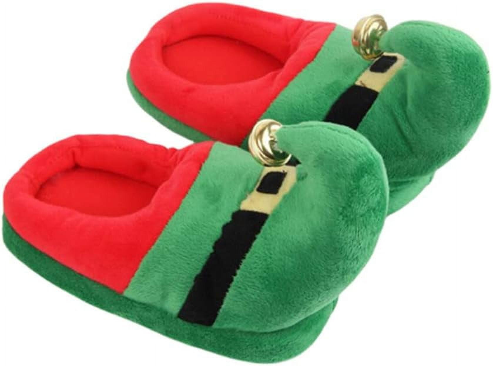 Christmas Slippers Santa Claus Slippers Elf Feet Slippers Winter Warm ...