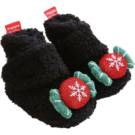 Christmas Slippers Toddler, Baby Booties With Gripper Soles,Xmas ...