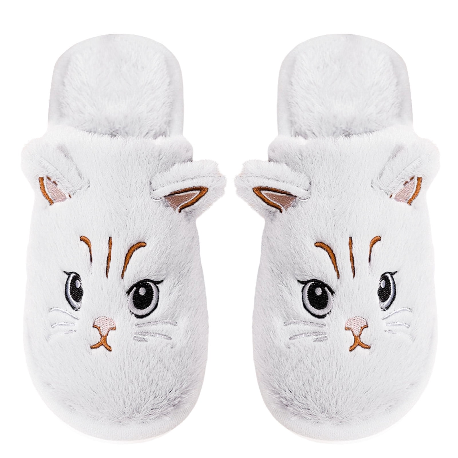 Christmas Slippers Women Christmas Cat Home Slippers Insulation Closed ...