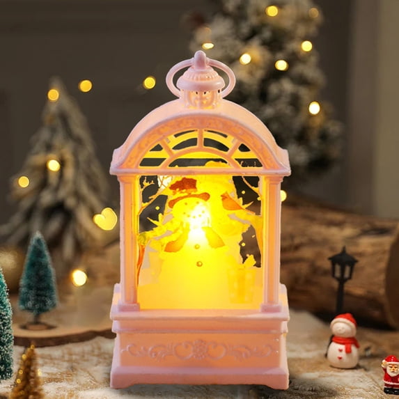 Christmas Small Decorative Lantern, Flameless Vintage Candle Lantern ...