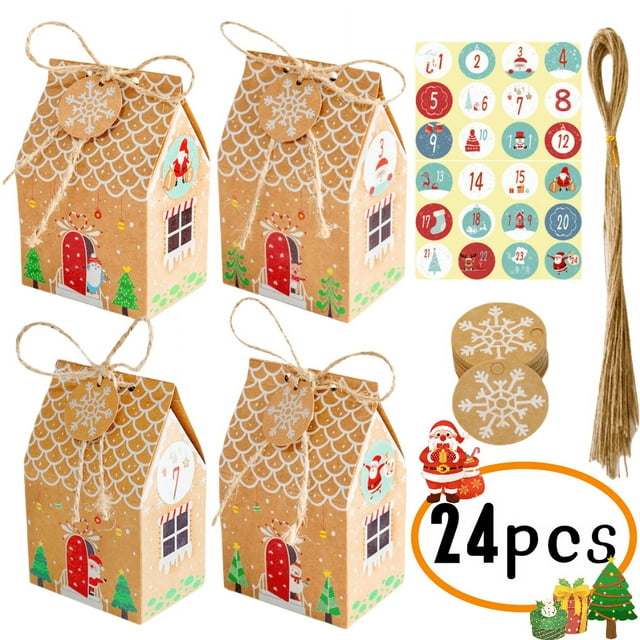 Christmas Small Gift Box Treat Boxes Cookie Boxes Candy Goody bags ...