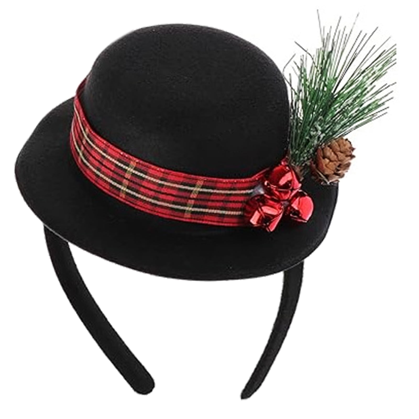 Christmas Small Hat Headwear Fabric Hair Ornament For Holiday Parties ...