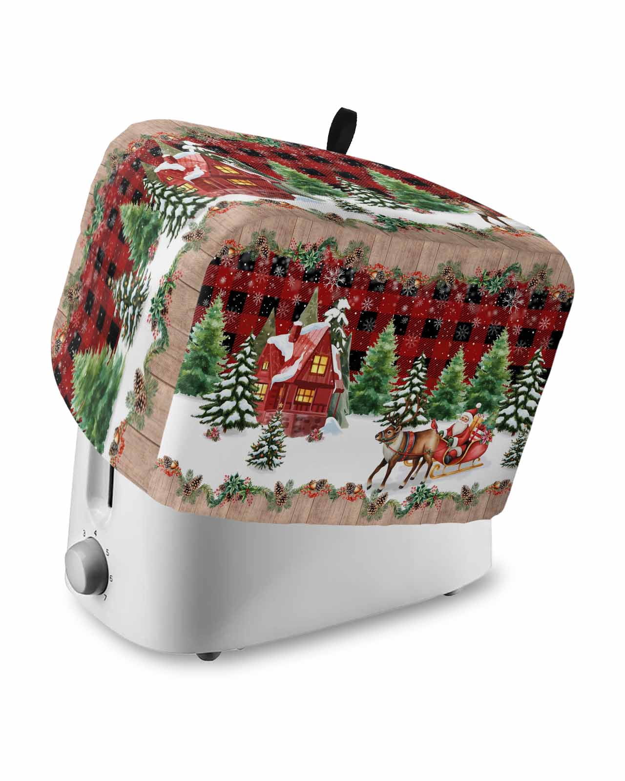 Christmas Small Toaster Cover 2 Slice, Kitchen Appliance Covers, Santa ...