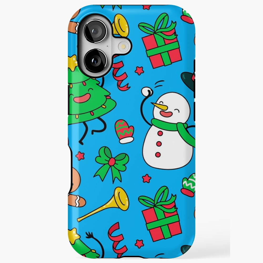 Christmas Snack Holiday Food Art Phone Case with iPhone 17 to 11 Pro ...