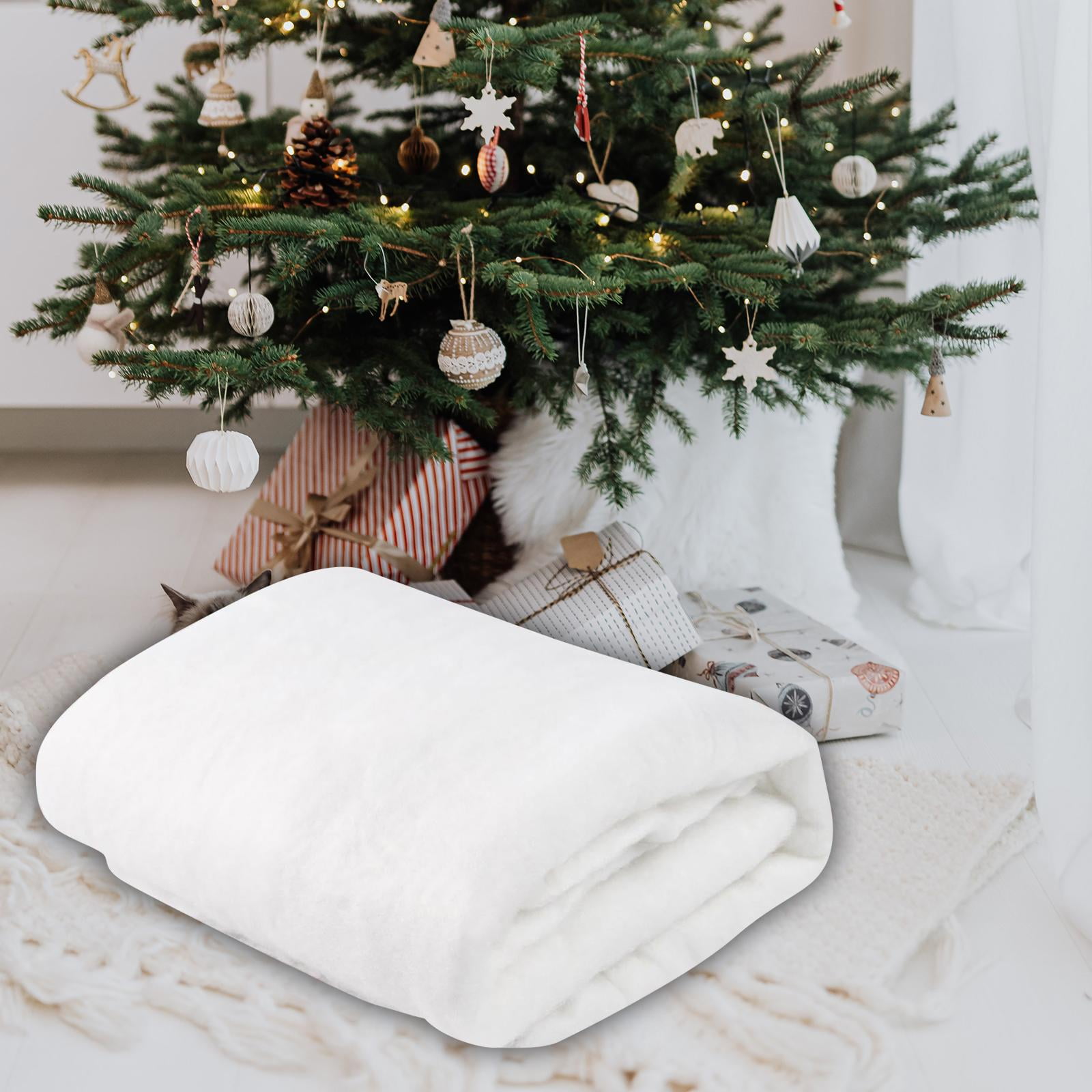 Christmas Snow Blanket Fake Snow Roll White Fake Snow Sheet for Party ...