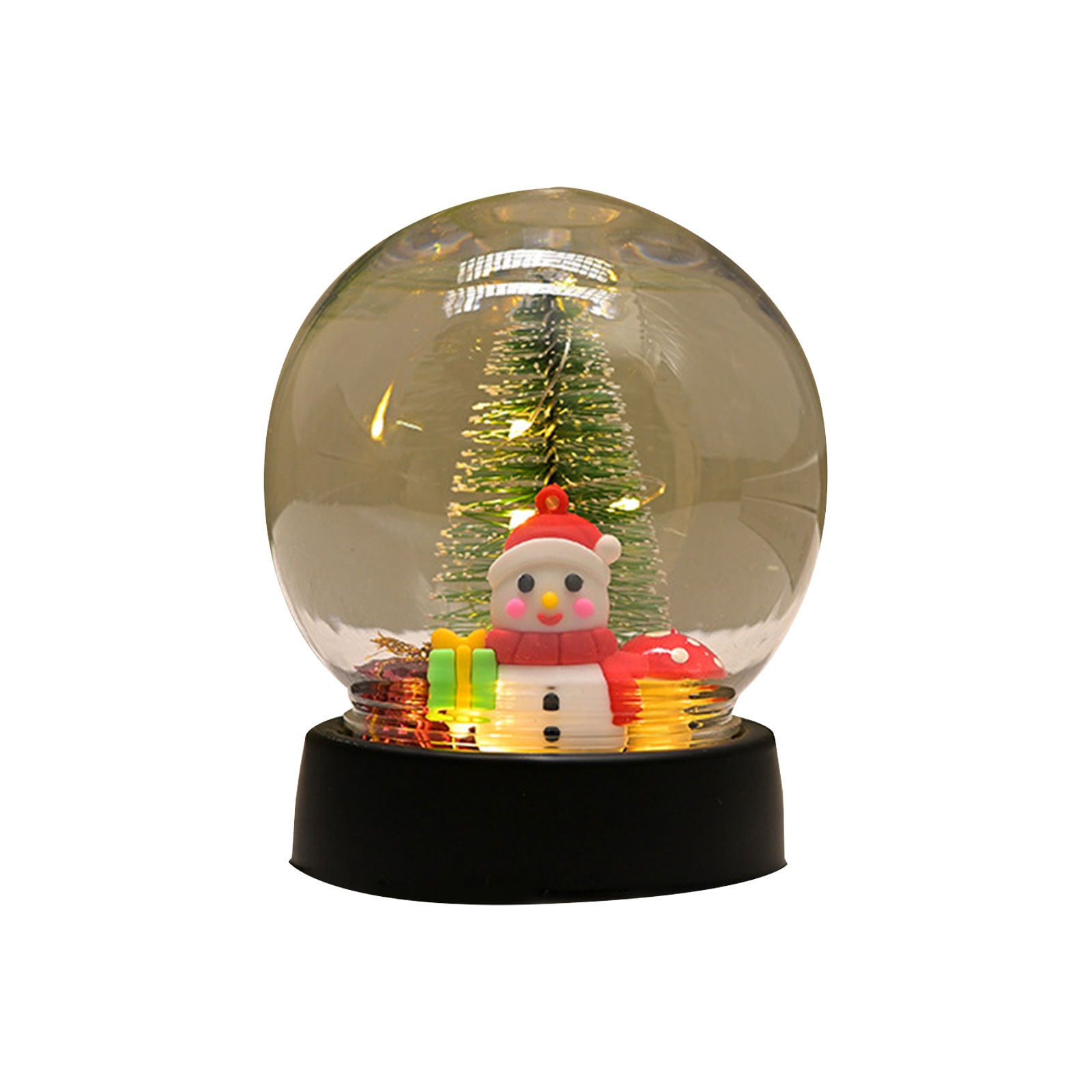 Christmas Snow Globe, Christmas Desktop Night Light, Snow Globe Water ...