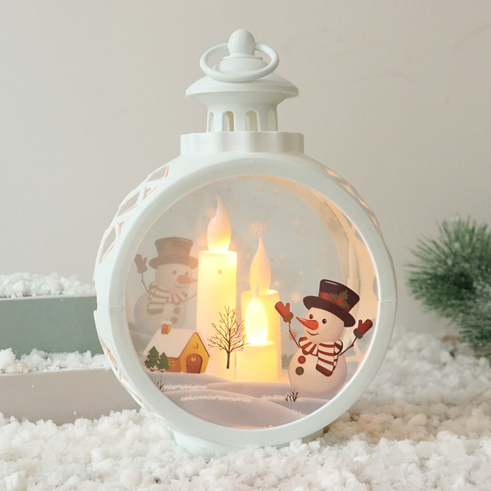 Christmas Snow Globe,Lighted Christmas Snow Globe Lantern, Decoration ...