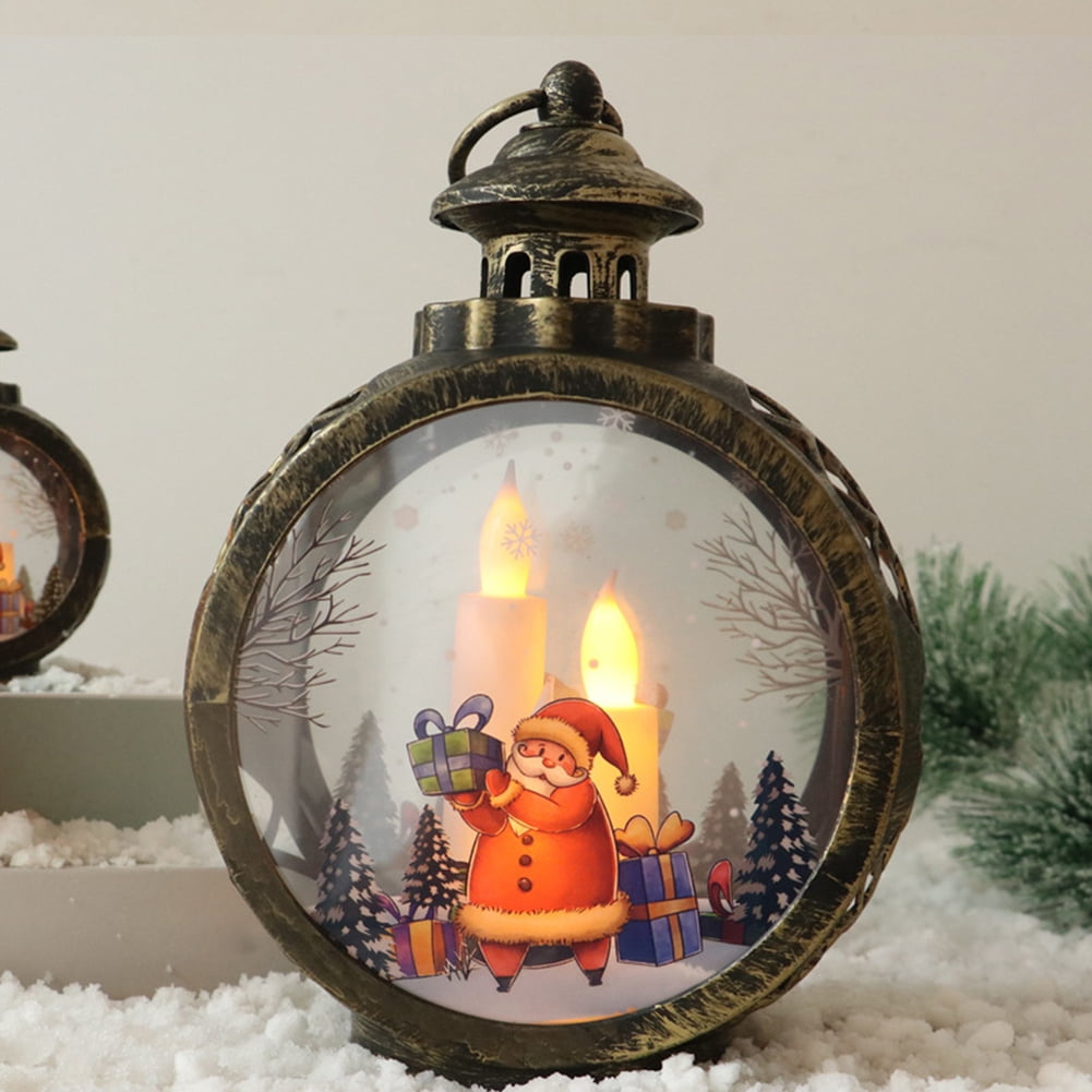 Christmas Snow Globe,Lighted Christmas Snow Globe Lantern, Decoration ...