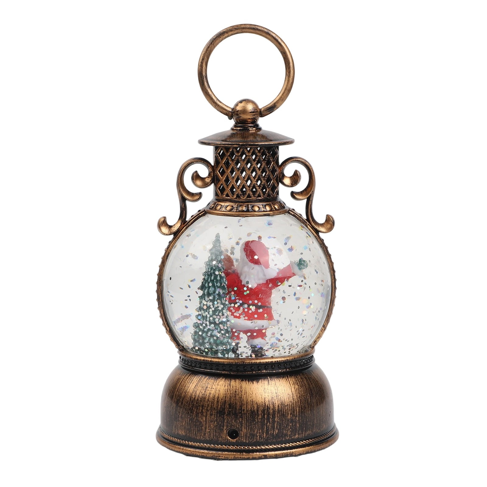 Christmas Snow Globe Water Lantern With Snowflakes Balls And Musical ...