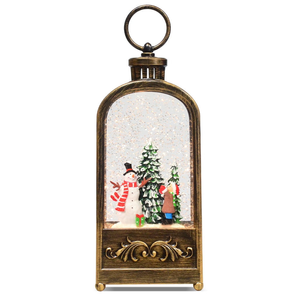 Christmas Snow Globes Lantern, Musical Snow Globe Christmas Decorations ...