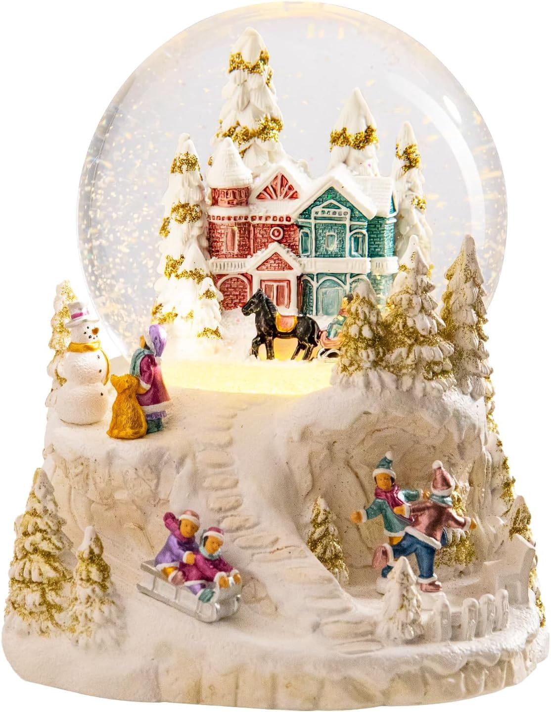 Christmas Snow Globes, Red Cardinal Snow Globes with Music Lighted ...