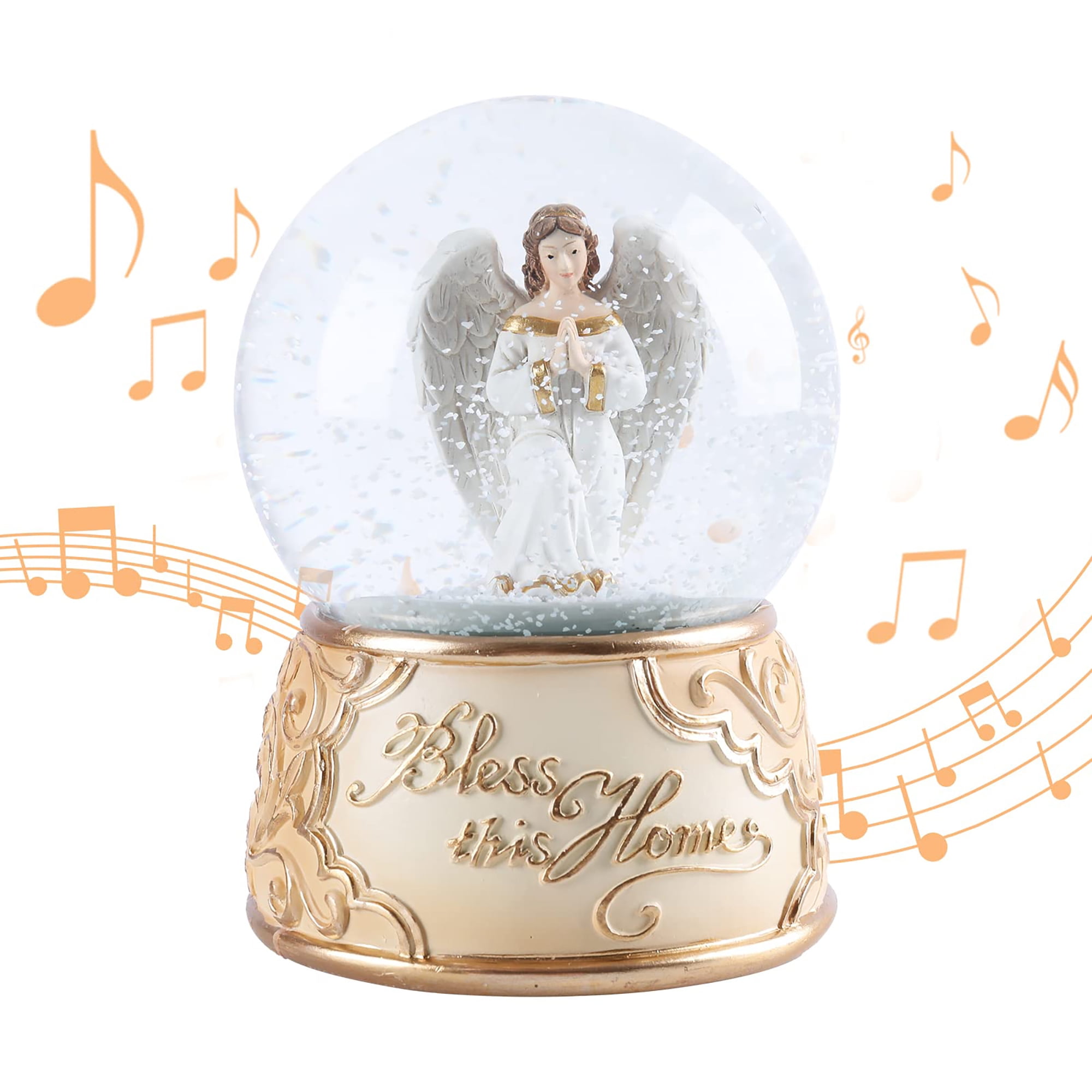 Christmas Snow Globes, Snow Globes for Girls or Women, 6 Inch Angel ...