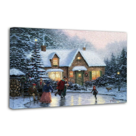 Christmas Snow Scenes Wall Art Poster Scroll Canvas Painting Picture ...