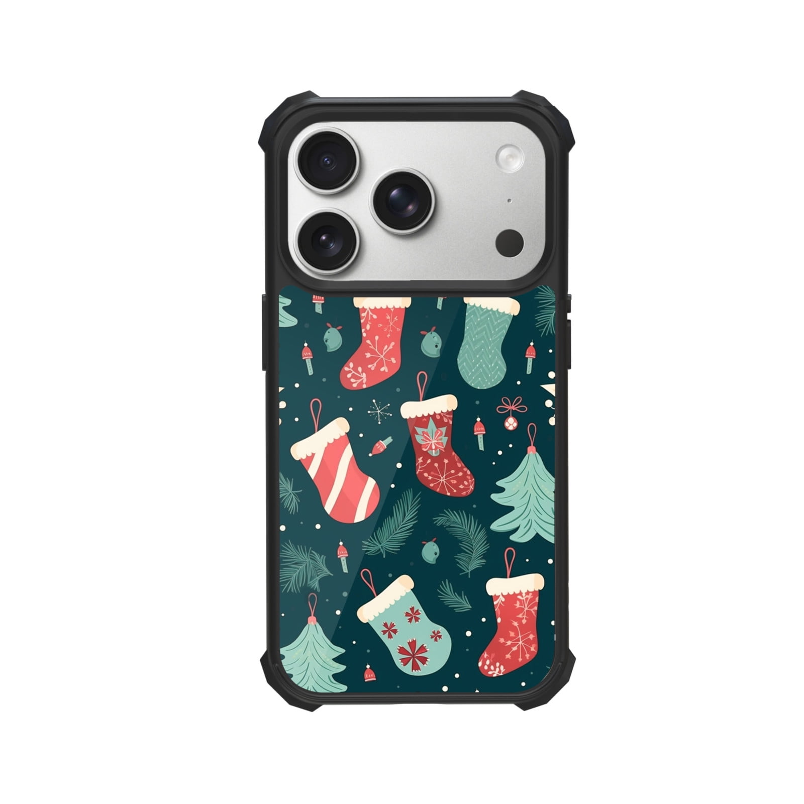 Christmas Snow Socks Shockproof Case For iPhone 12 13 14 15 16 Pro Max ...