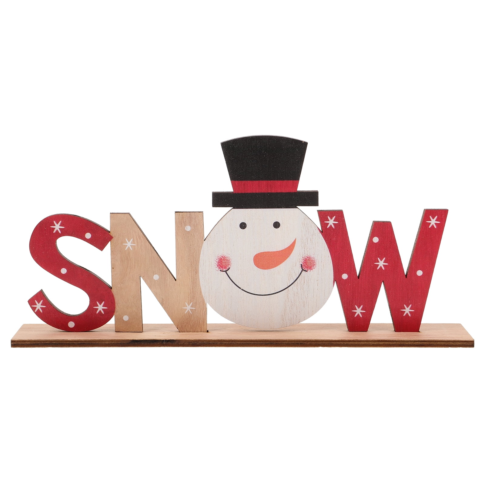 Christmas Snow Wood Sign Christmas Holiday Snowman Wood Plaque Sign ...