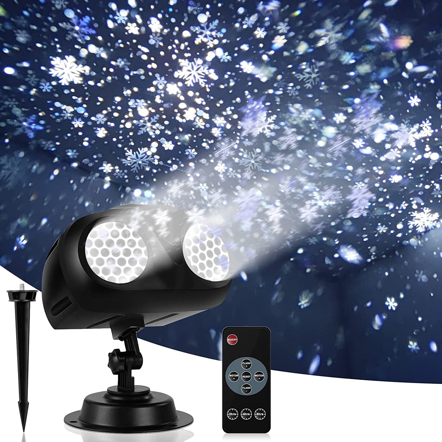 Christmas Snowfall Projector Lights, Highlight Dynamic LED Snow Light ...