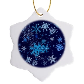 Blue Christmas Snowflakes