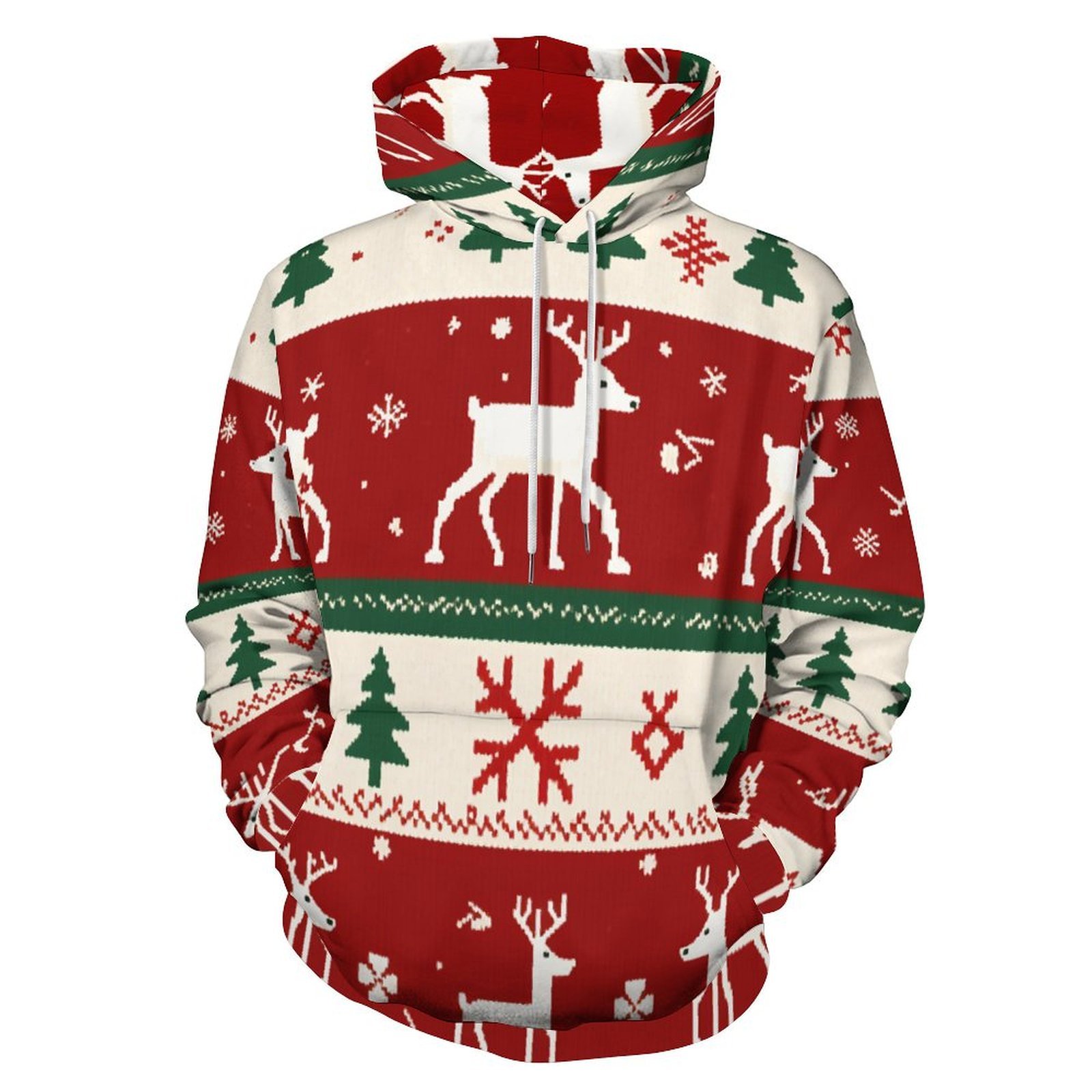Christmas Snowflake Deer 3d Sweatshirts Hoodie Fashion Casual ...