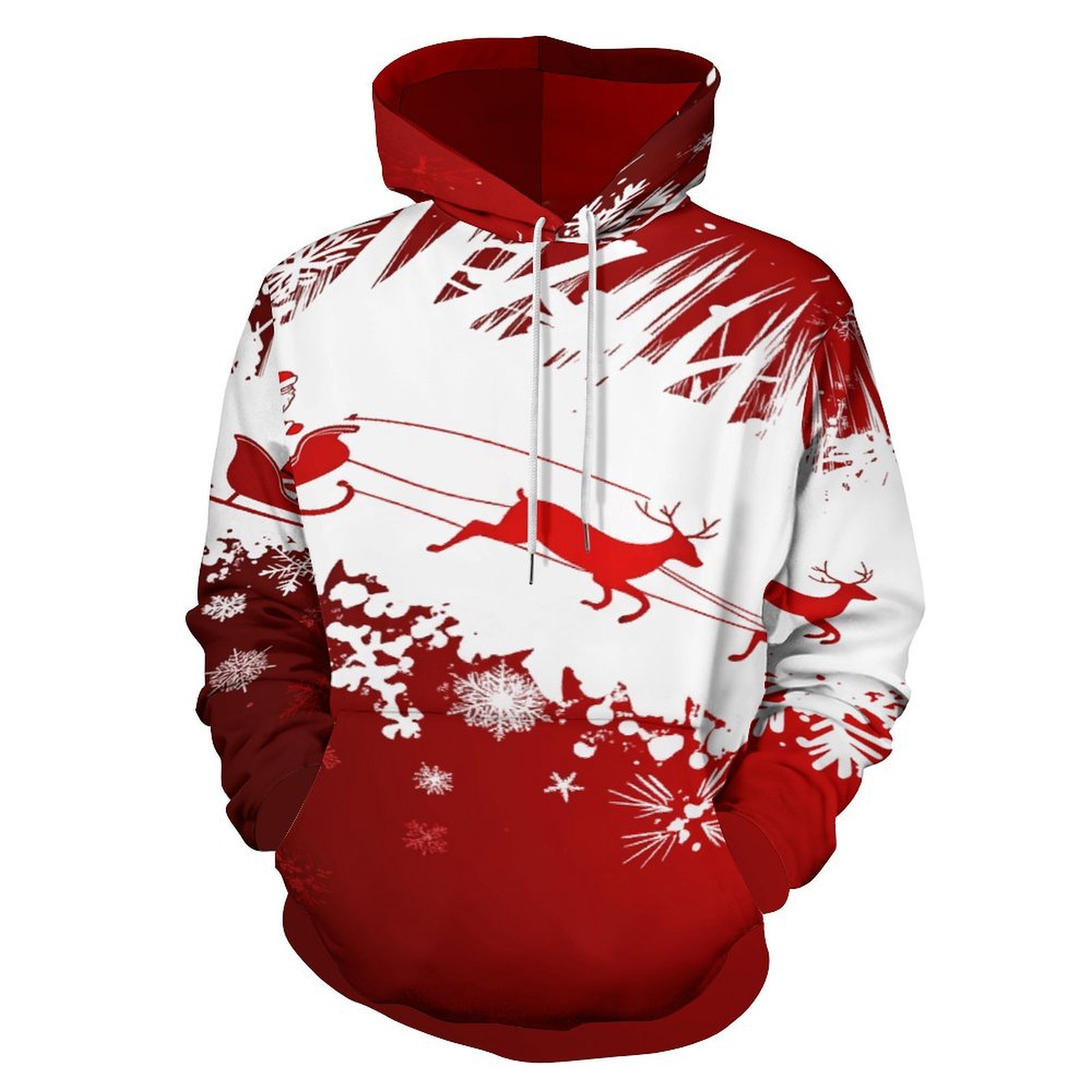Christmas Snowflake Deer 3d Sweatshirts Hoodie Fashion Casual ...
