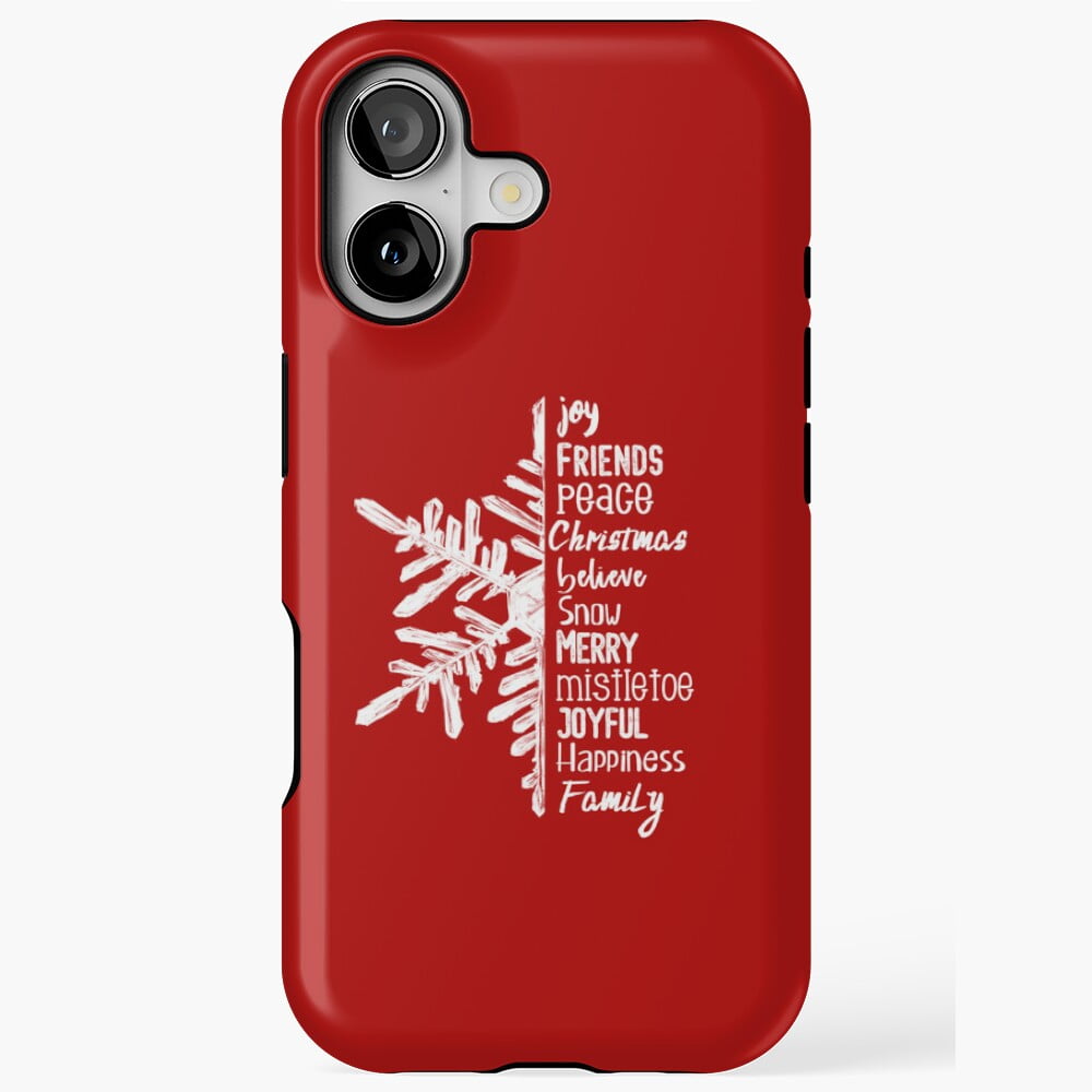 Christmas Snowflake Festive Holiday Phone Case 17 16 15 14 13 12 11 Pro ...