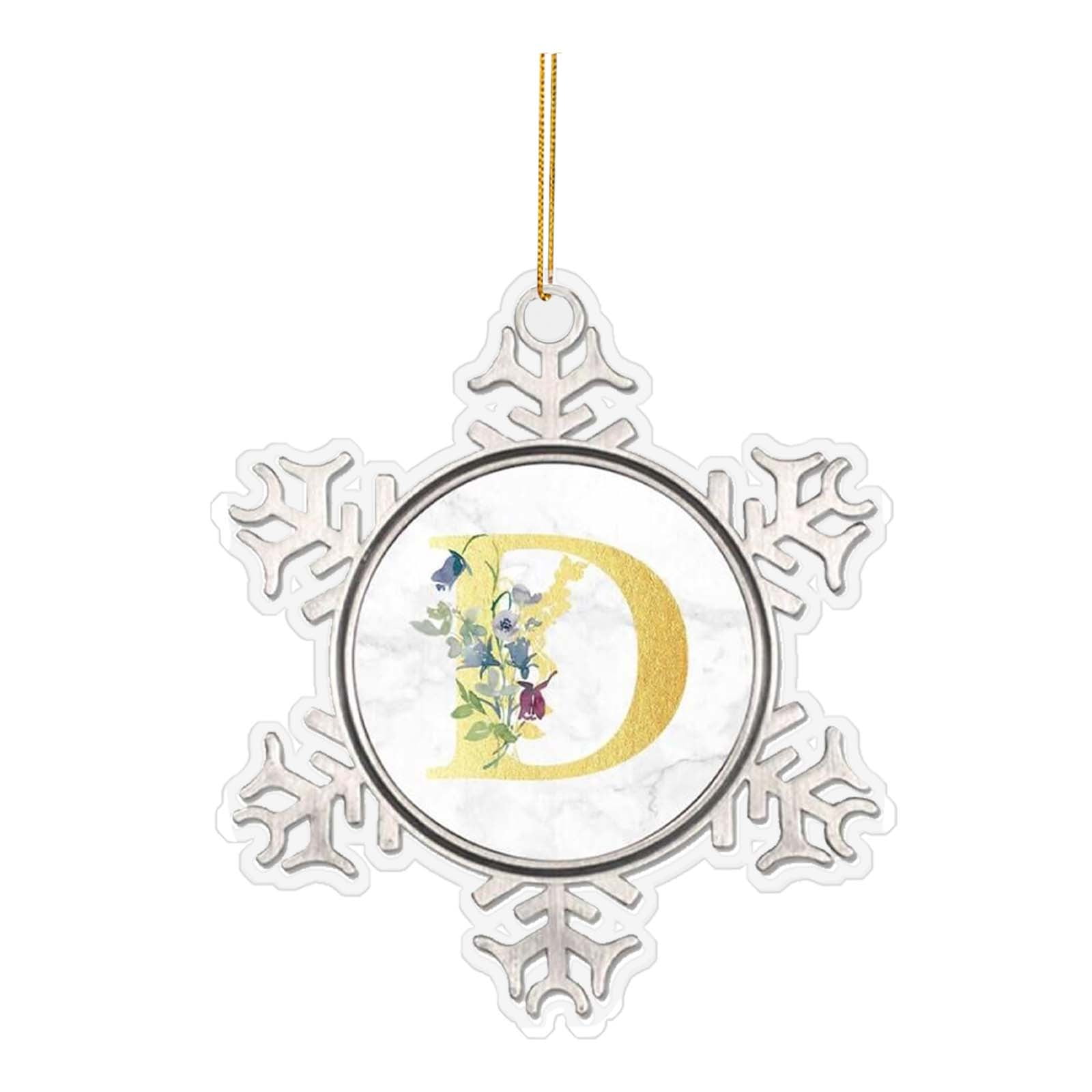 Christmas Snowflake Letter Pendants Acrylic Combine and Hang for Mantel ...