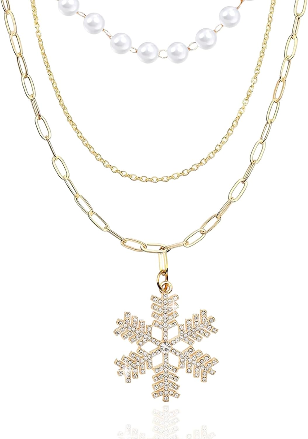 Christmas Snowflake Necklace Pendant Jewelry Sterling Silver Snowflake ...
