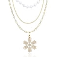 Christmas Snowflake Necklace Pendant Jewelry Sterling Silver Snowflake ...
