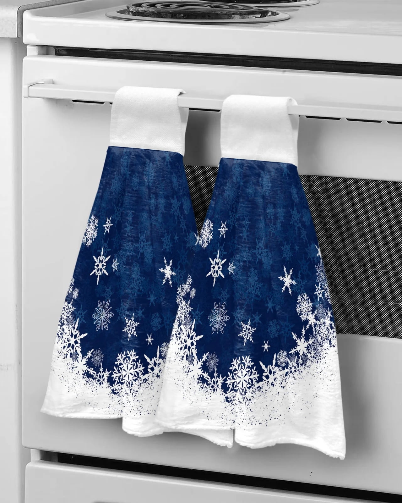 Christmas Snowflake Planks Hand Towel Household Absorbent Kitchen Towel ...