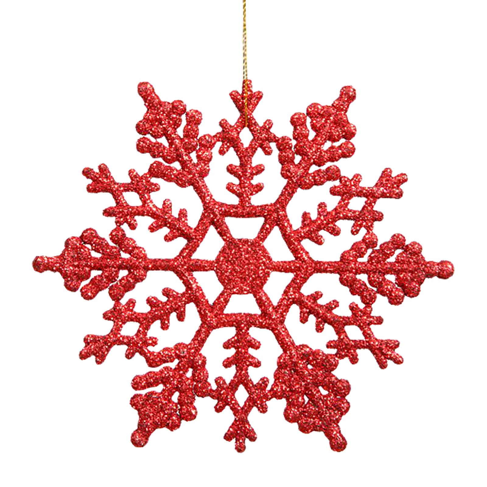 Christmas Snowflake Plastic Ornaments Holiday Window Decorations ...