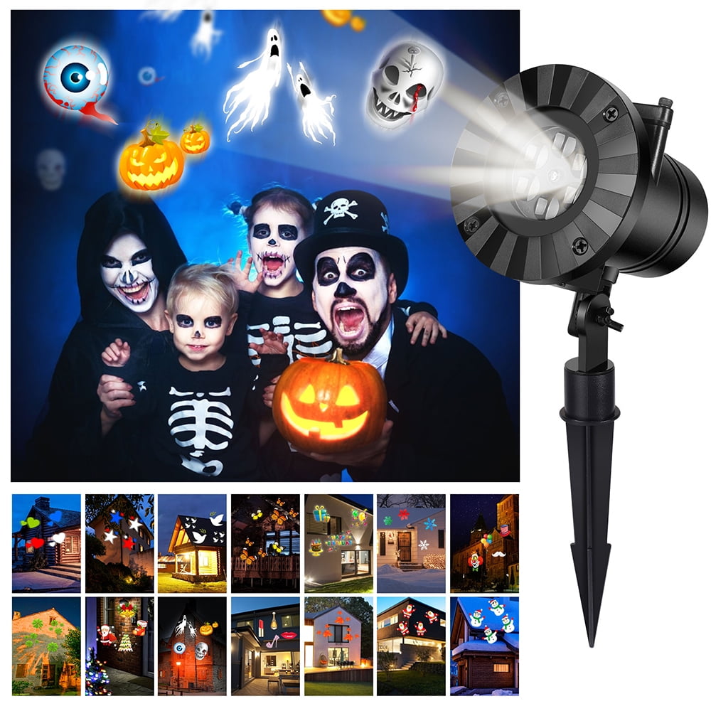 Christmas Snowflake Projector Lights with 14 Patterns, LED Moving ...