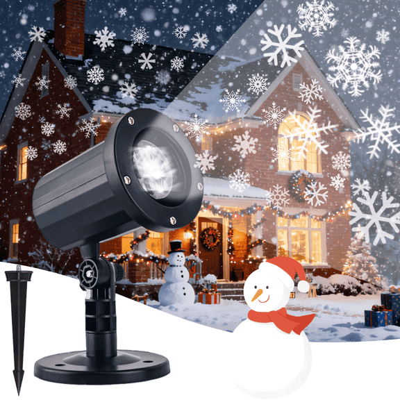 Christmas Projection Lights Outdoor - LED Holiday Projector with Auto ...
