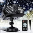 Christmas Snowflake Projector Lights Outdoor, LED Snowfall Projector ...