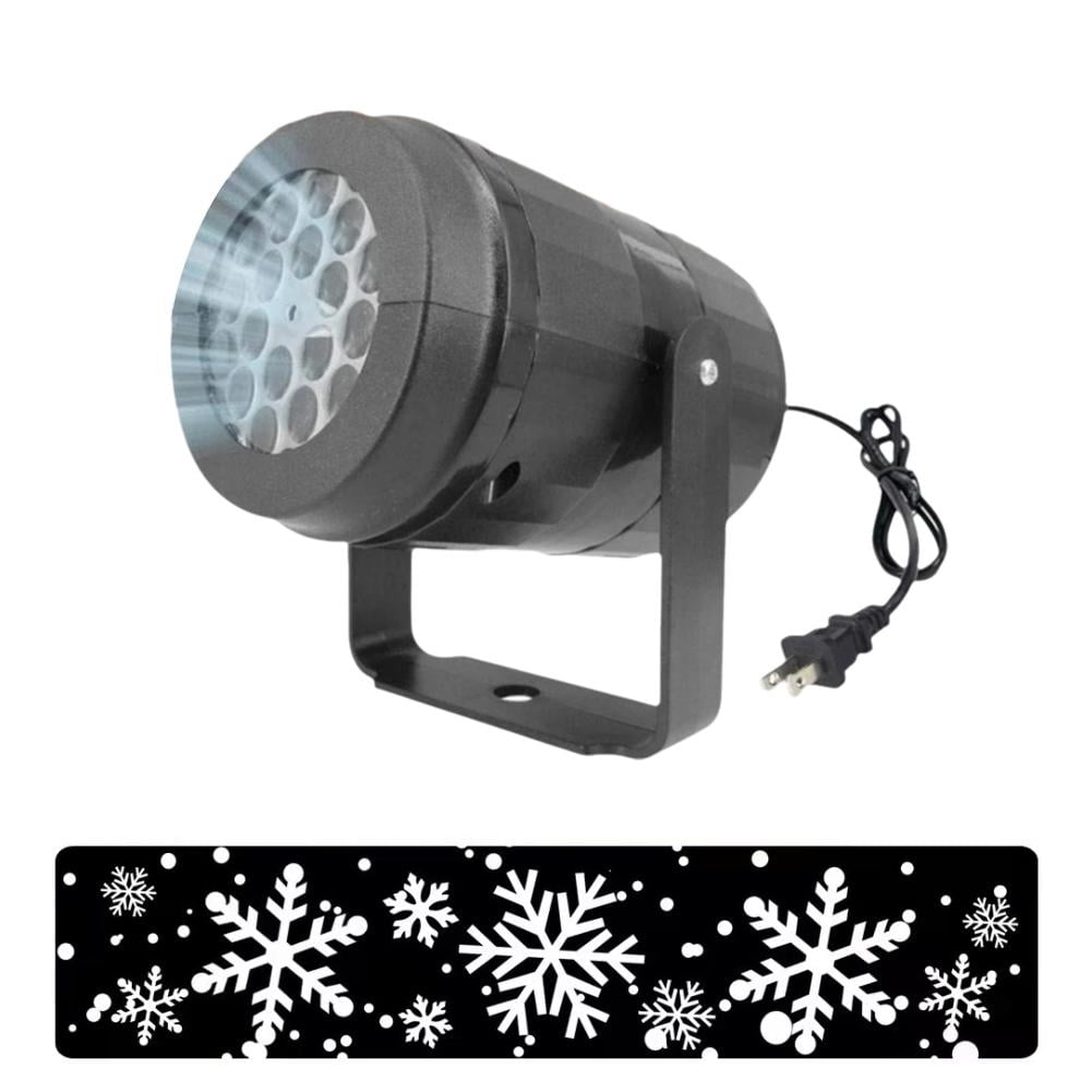Christmas Snowflake Projector Lights Outdoor,Led Rotating Snowfall Show ...
