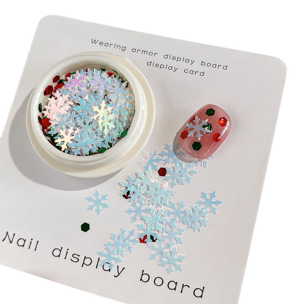 Christmas Snowflake Sequins Nail Art Face Sticker Star D1P0 DIY Accesso ...