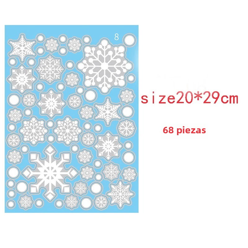 Christmas Snowflake Stickers in White for Wall and Window Home and New ...
