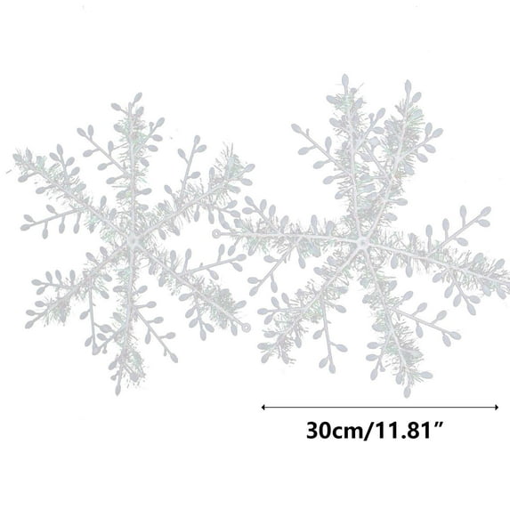 Christmas Snowflake String Decoration -- White Hanging Ornaments ...