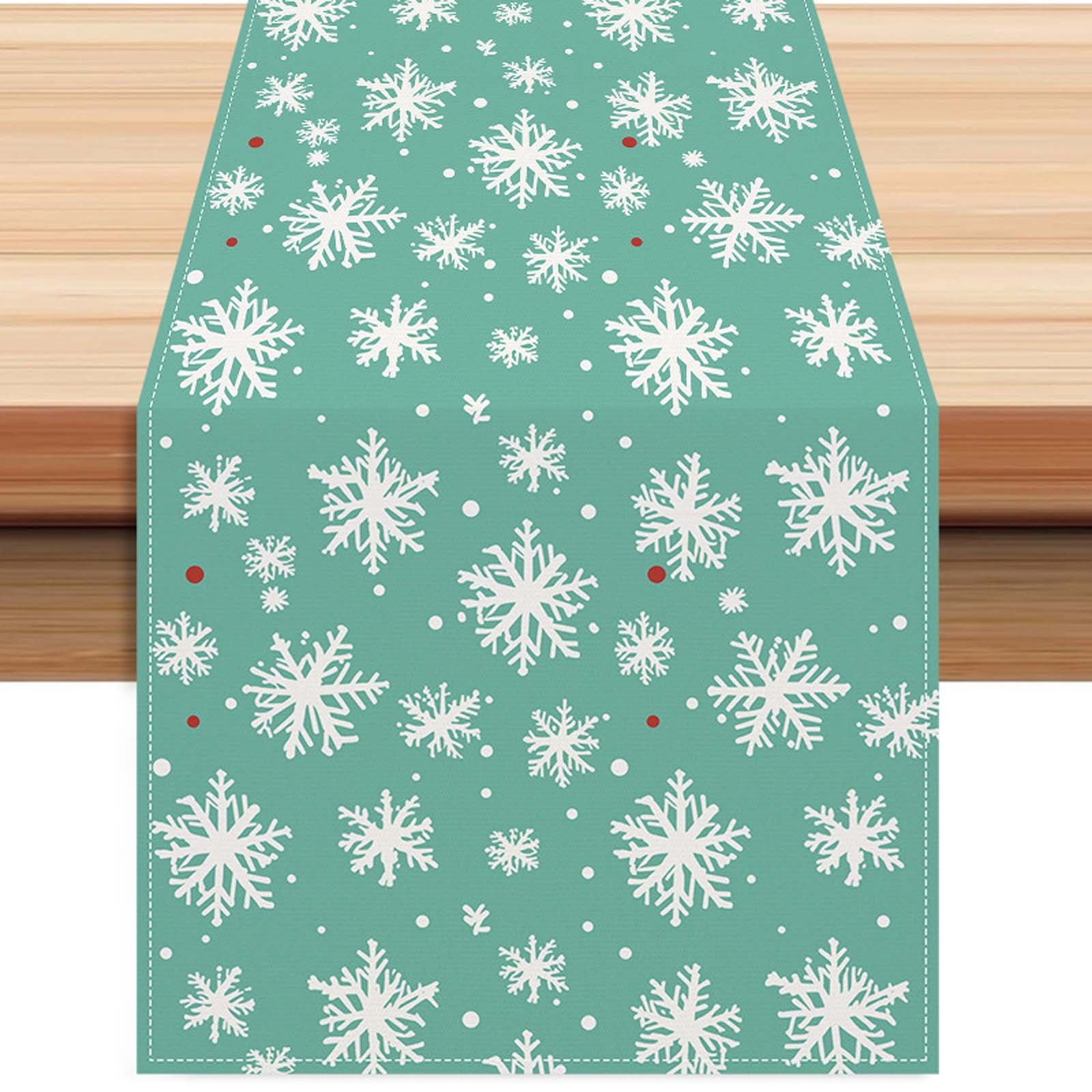 Christmas Snowflake Table Flag For Party Table Decoration Tablecloth ...
