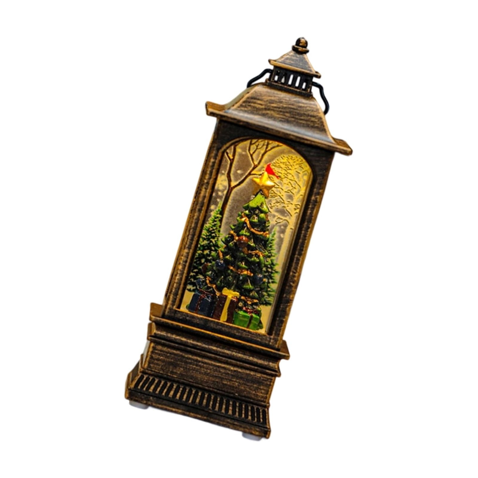 Christmas Snowflake Telephone Booth Crystals Portable Decoration ...