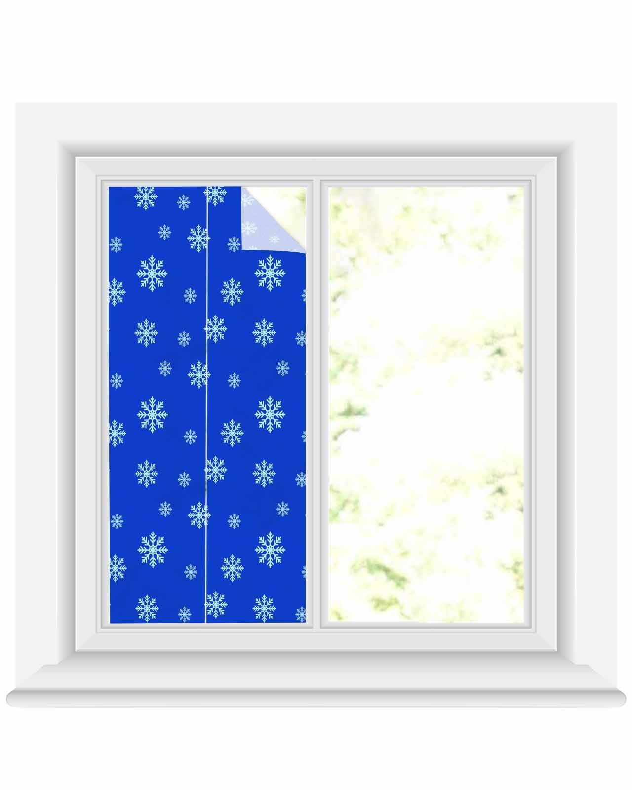Christmas Snowflake Window Privacy Film Stained Glass Window Film ...