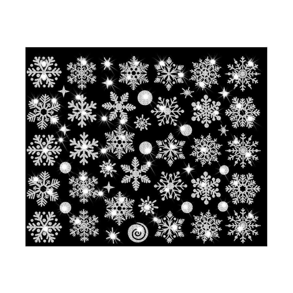 Christmas Snowflake Window Sticker Decorative Wall Decal Removable ...