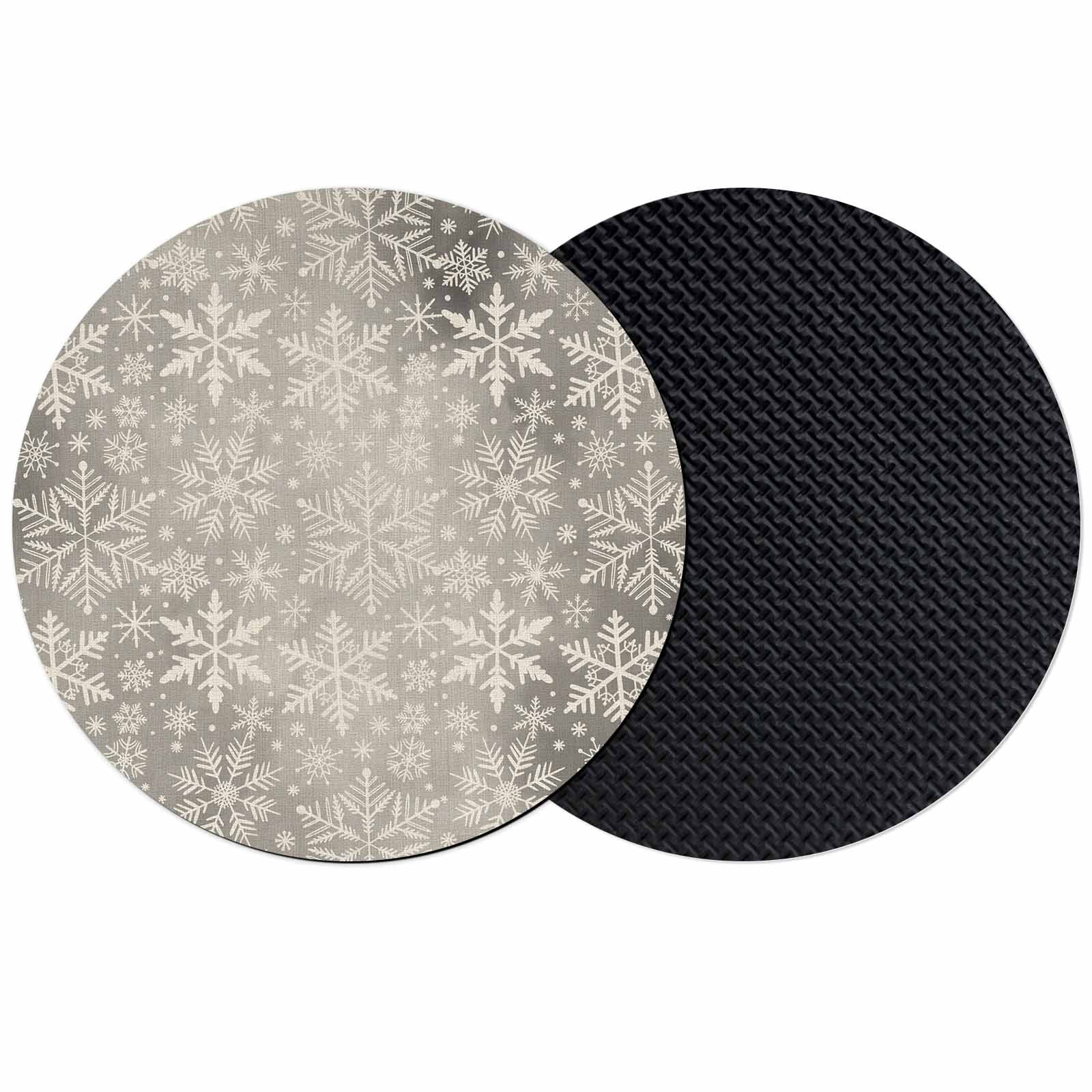 Christmas Snowflakes Coasters Set of 2, Absorbent Coasters for Drinks ...
