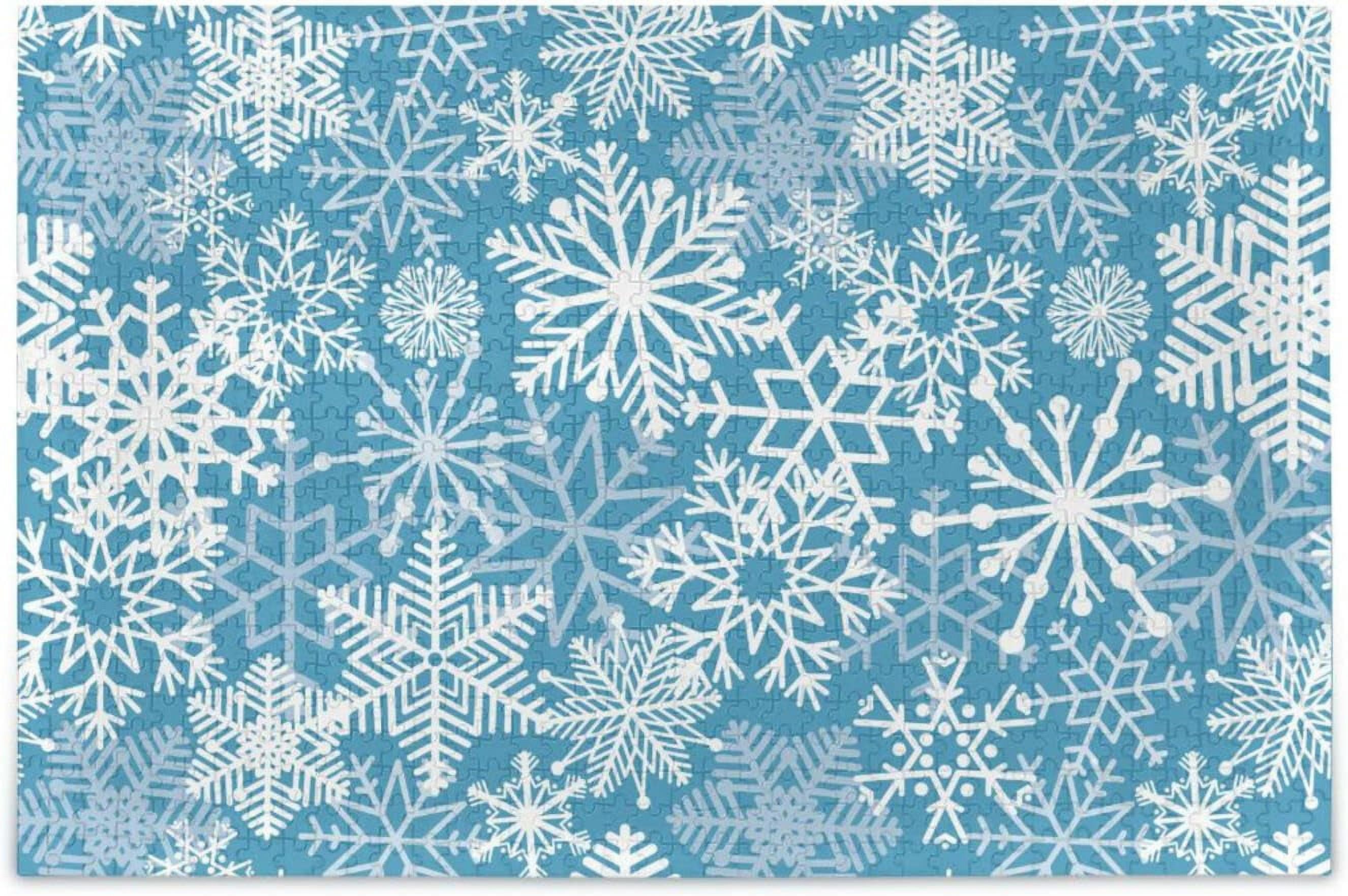 Christmas Snowflakes Jigsaw Puzzles for Adults 500 Piece, Puzzles 500 ...