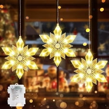 Battery Operated Snowflake Lights