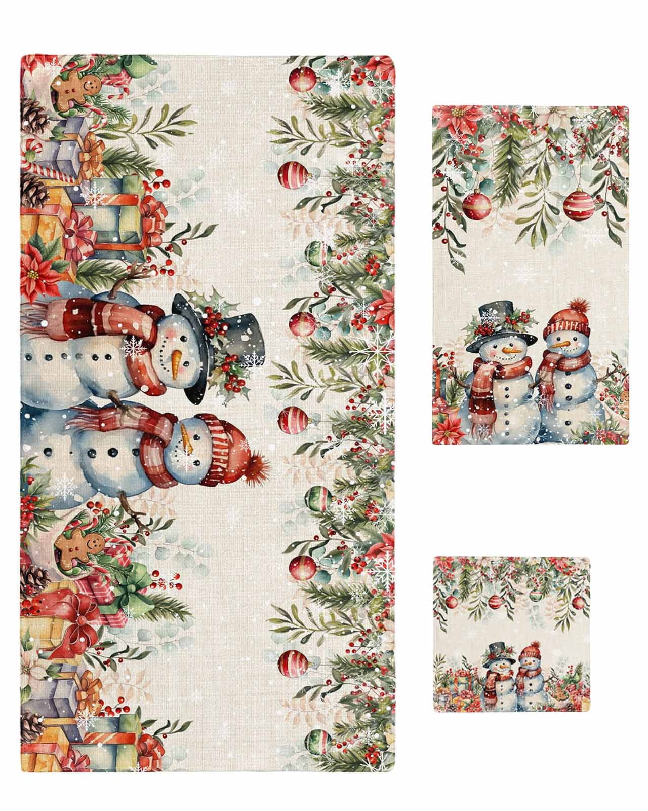 Christmas Snowman Bath Towels for Bathroom Set,Luxury Microfiber Towels ...
