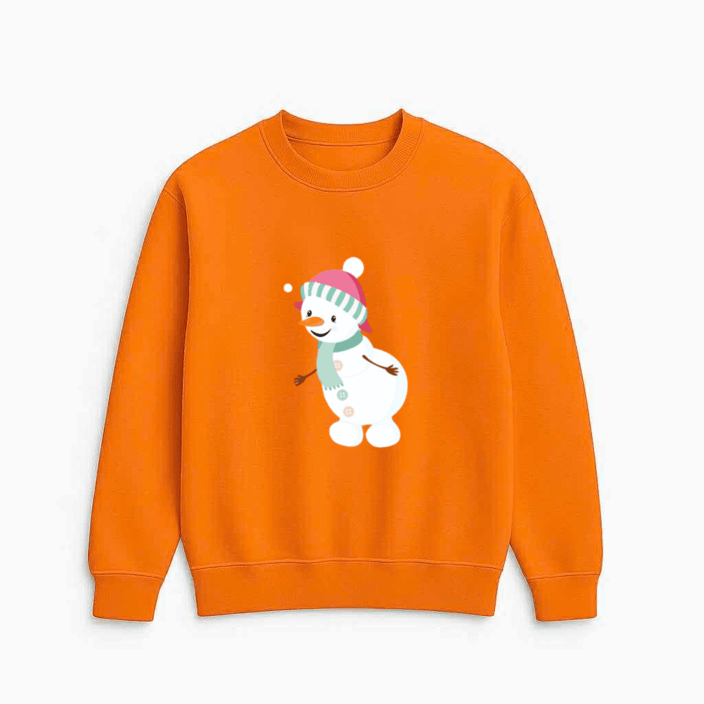 Christmas Snowman Carrot Nose Buttons Hat Cute Holiday Festive Cartoon ...