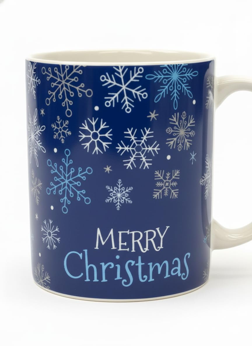 Christmas Snowman Ceramic Mug 12 Oz - Holiday Coffee Tea Cup with ...