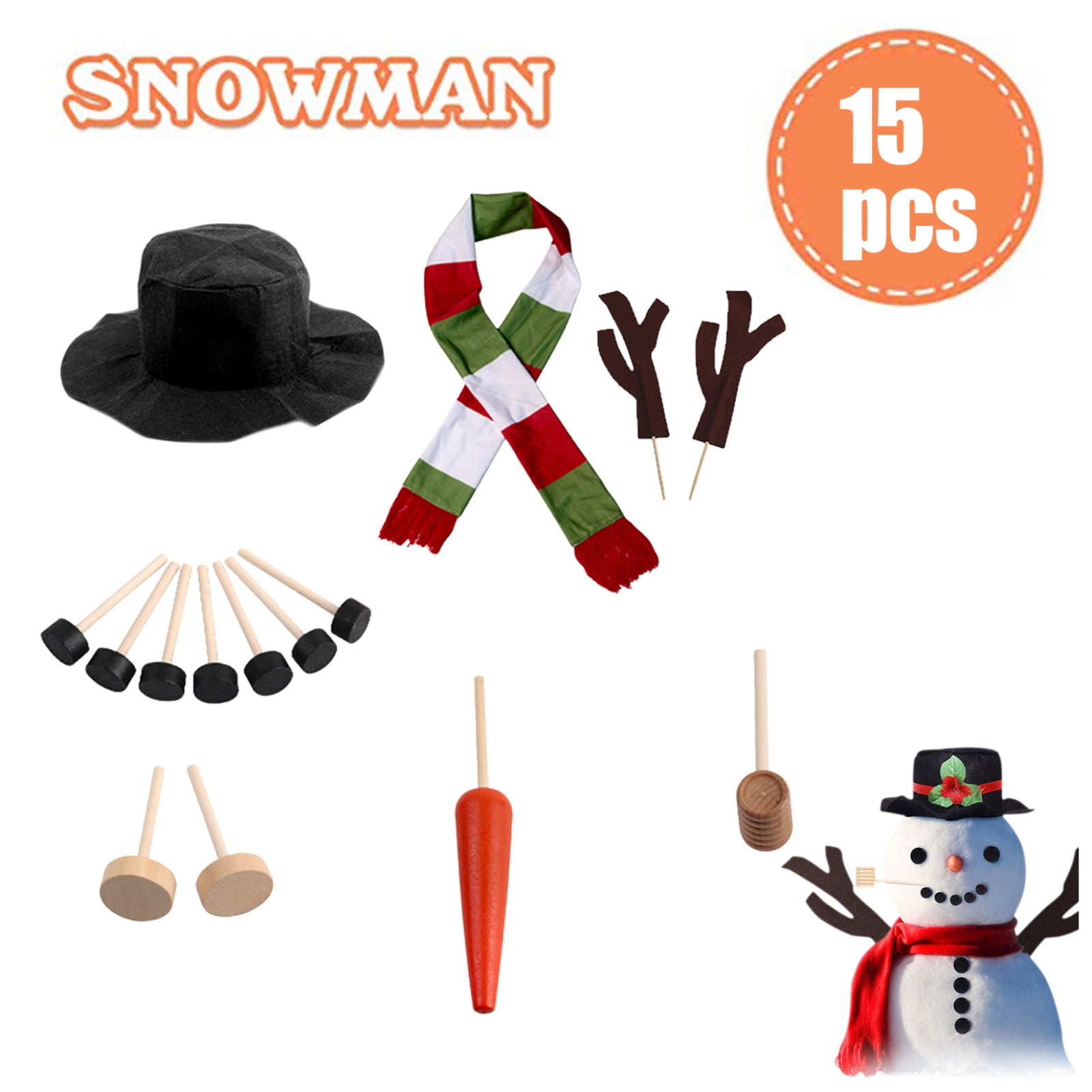 Walmart Christmas Snowman DIY Craft Kit, Kids Xmas Ornament Maker ...